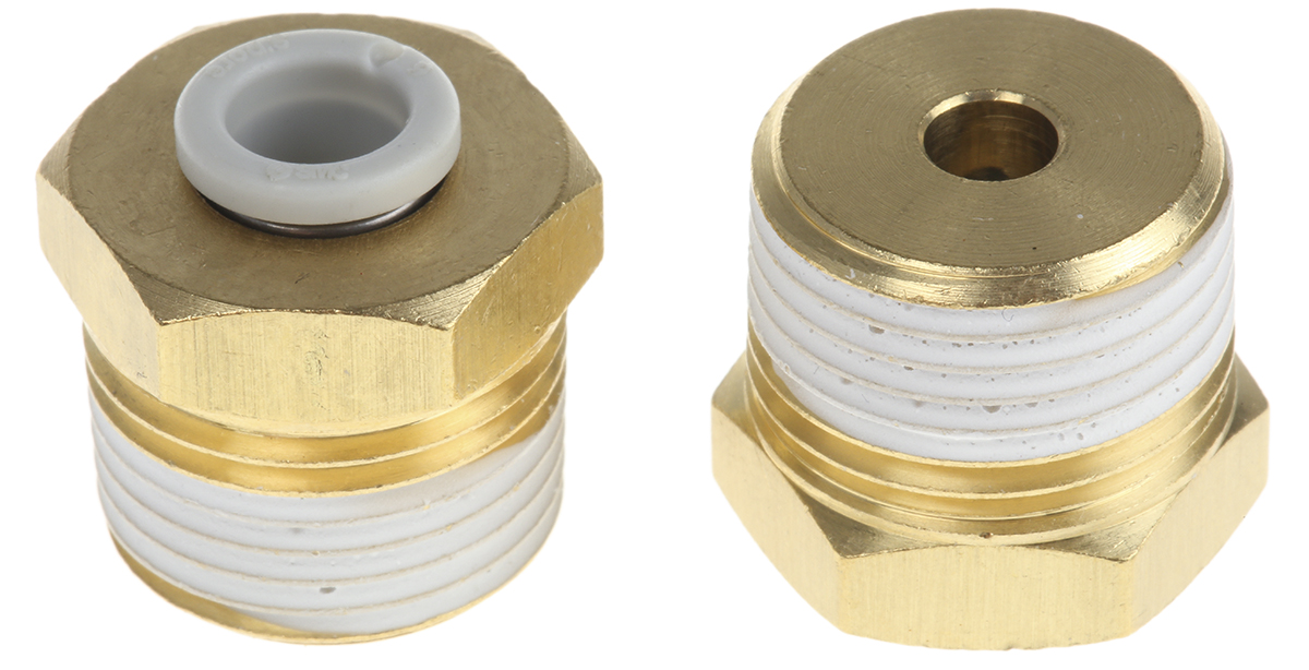 บริษัท แม็กเทค ซิสเต็ม จำกัด : จำหน่าย KQ2H06-03AS : SMC KQ2 Series Straight Threaded Adaptor, R