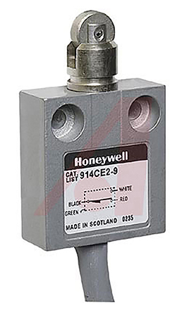 บริษัท แม็กเทค ซิสเต็ม จำกัด : จำหน่าย 914CE2-9 : Honeywell 914CE Series Roller Plunger Limit Swi